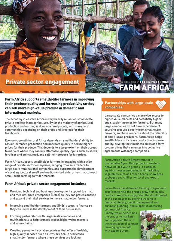 Private Sector Engagement - Farm Africa