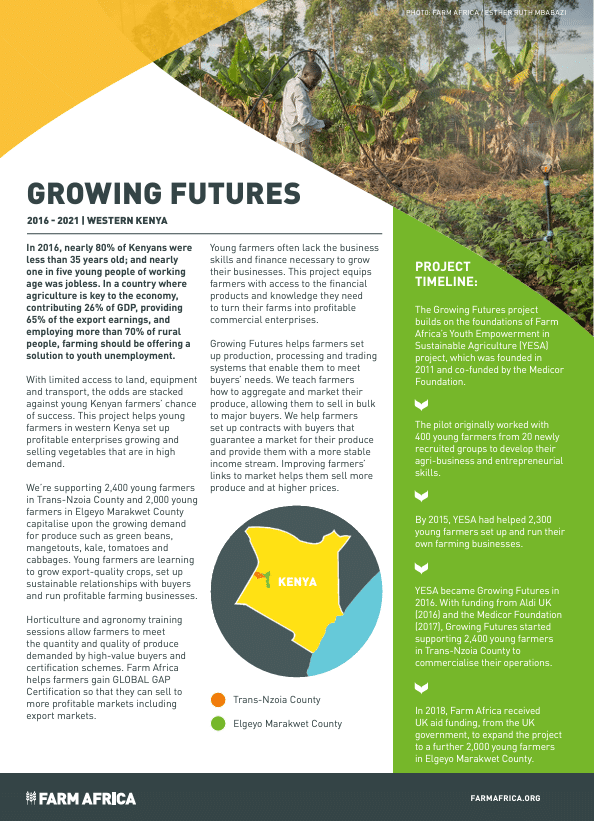 Growing Futures factsheet - Farm Africa