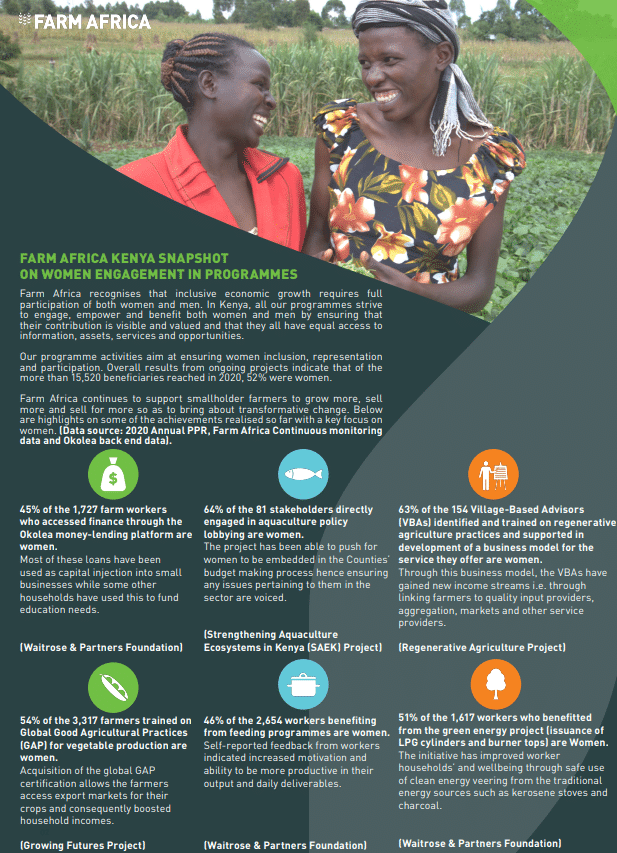 Snapshot of women's engagement in Farm Africa projects in Kenya - Farm ...
